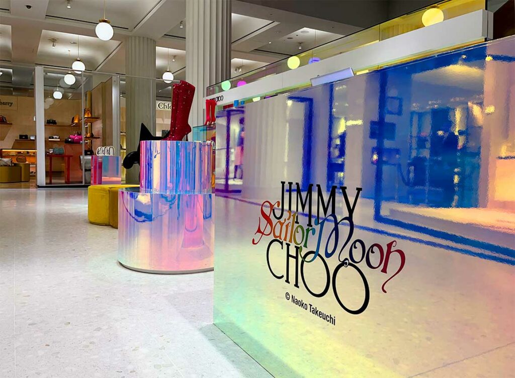 Pop up "Jimmy Choo x Sailor Moon" en Selfridges, London